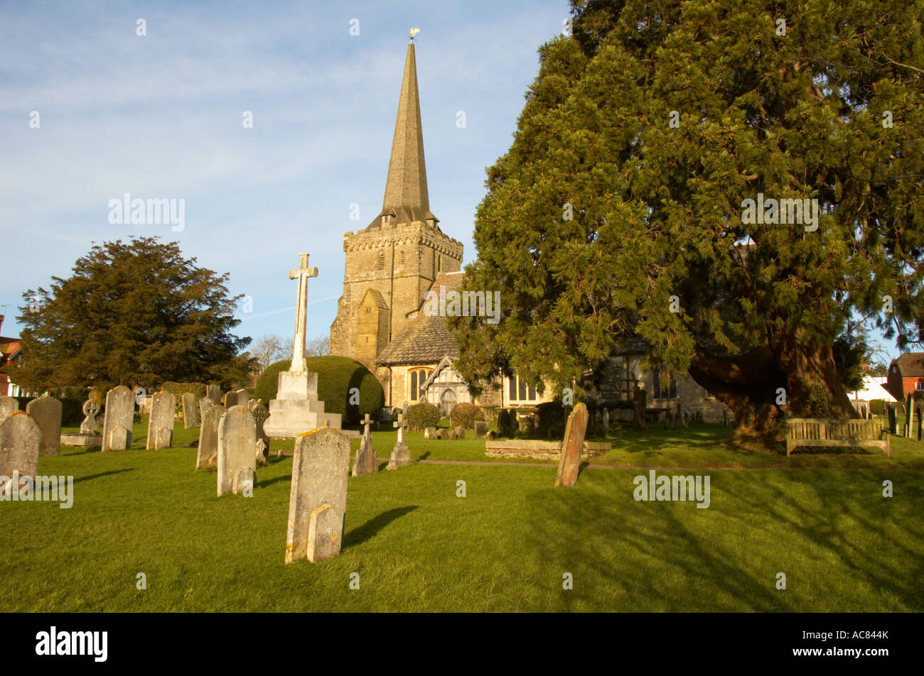 Cuckfield church and graveyard Stock Photo - Alamy