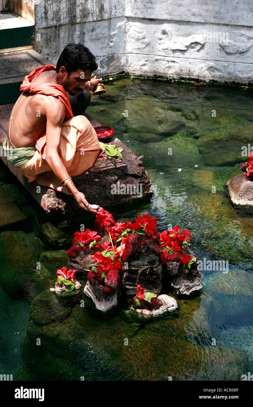 A shrine to a tribal goddess of fertility at the hot springs at ...