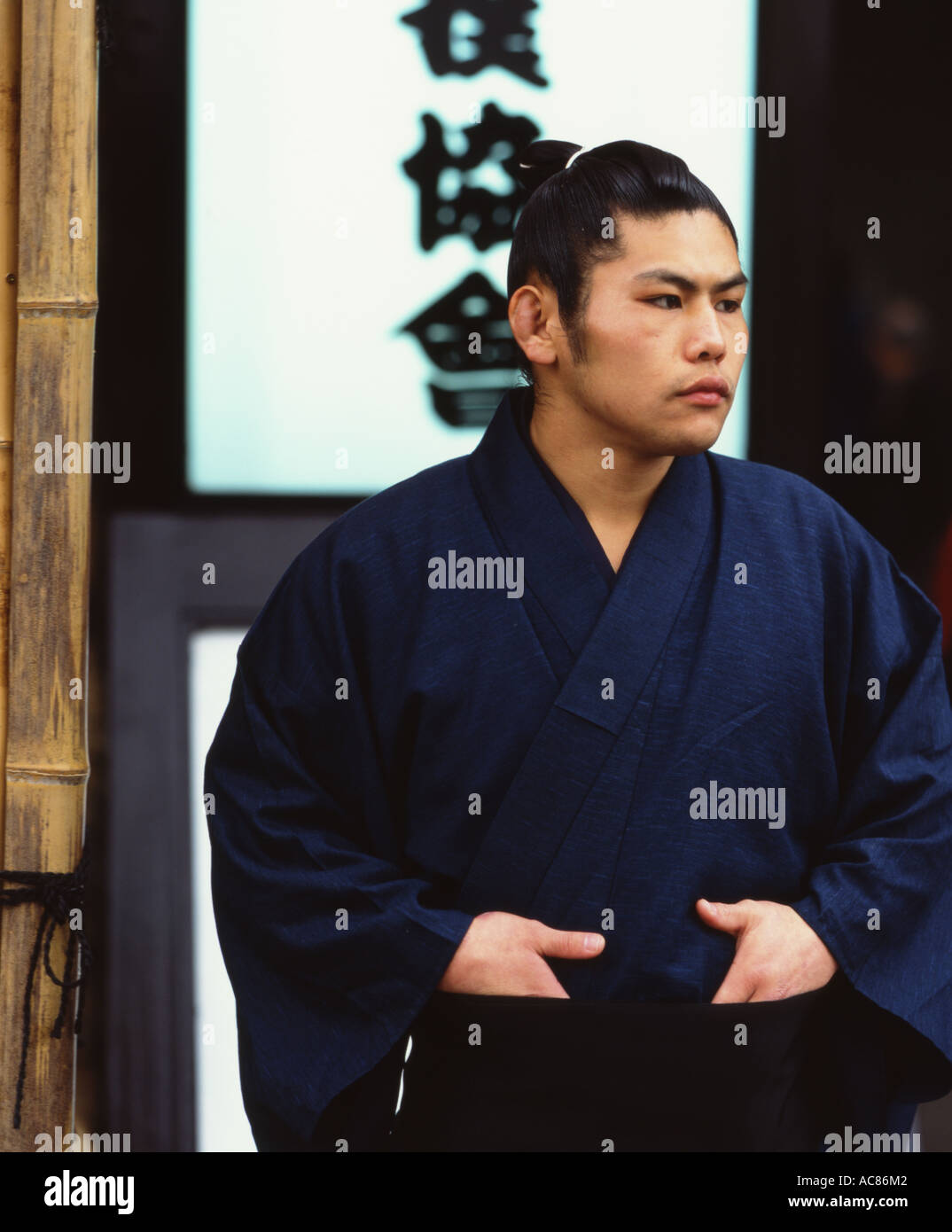 Sumo Wrestler In Kimono Outside High Resolution Stock Photography and ...