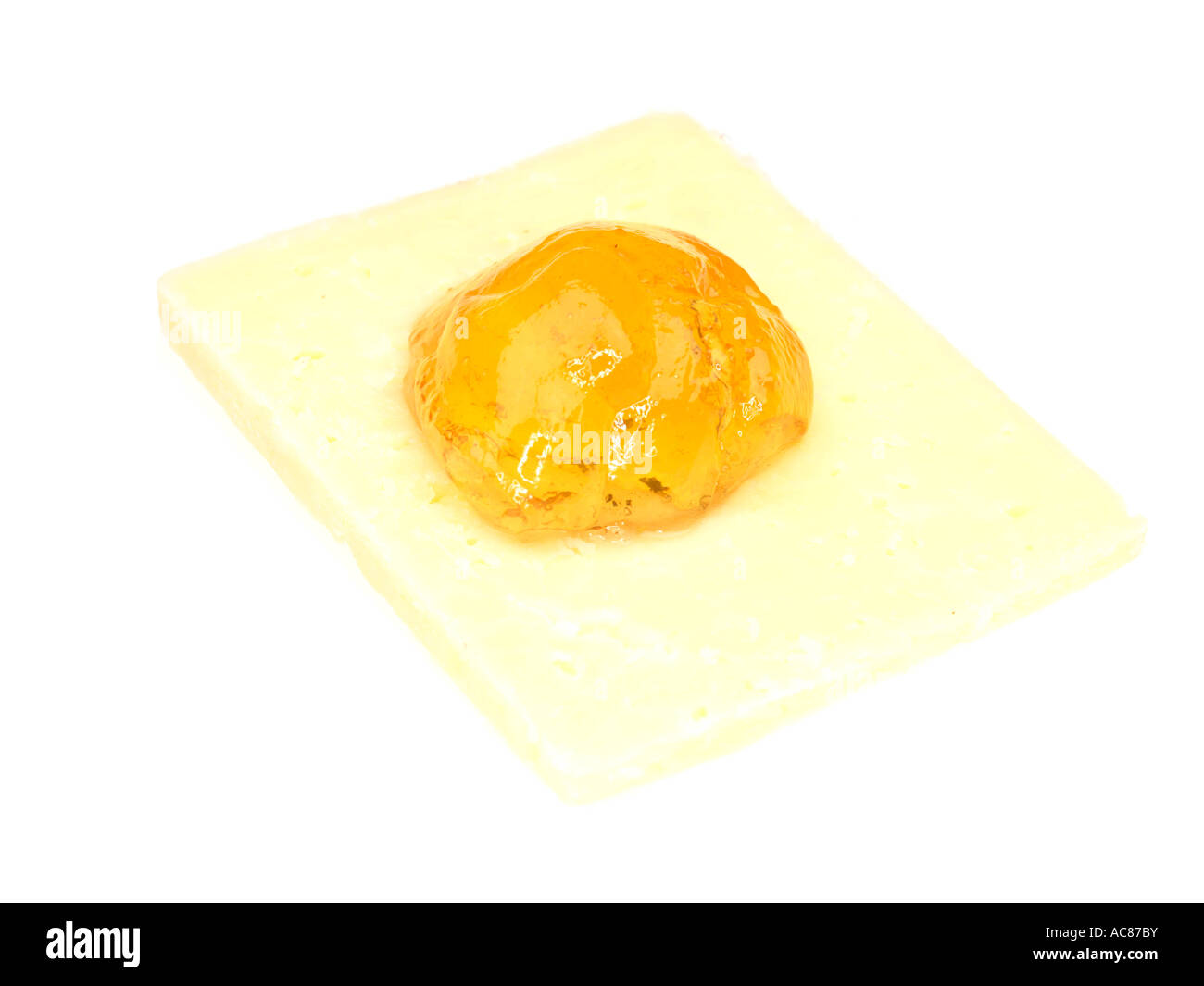 Low Fat Cheese with Quince Stock Photo - Alamy