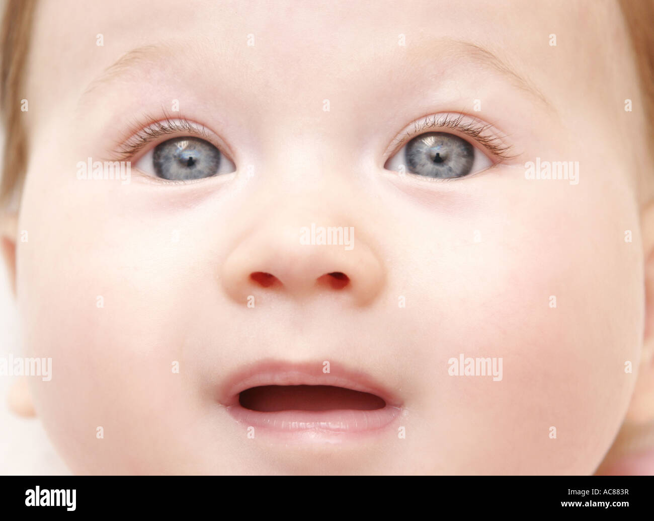 Detail of baby face Stock Photo - Alamy