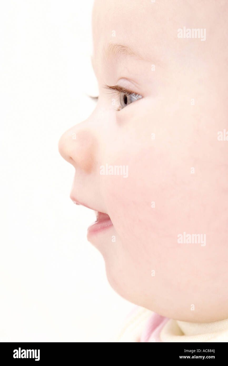 Detail of baby face Stock Photo - Alamy