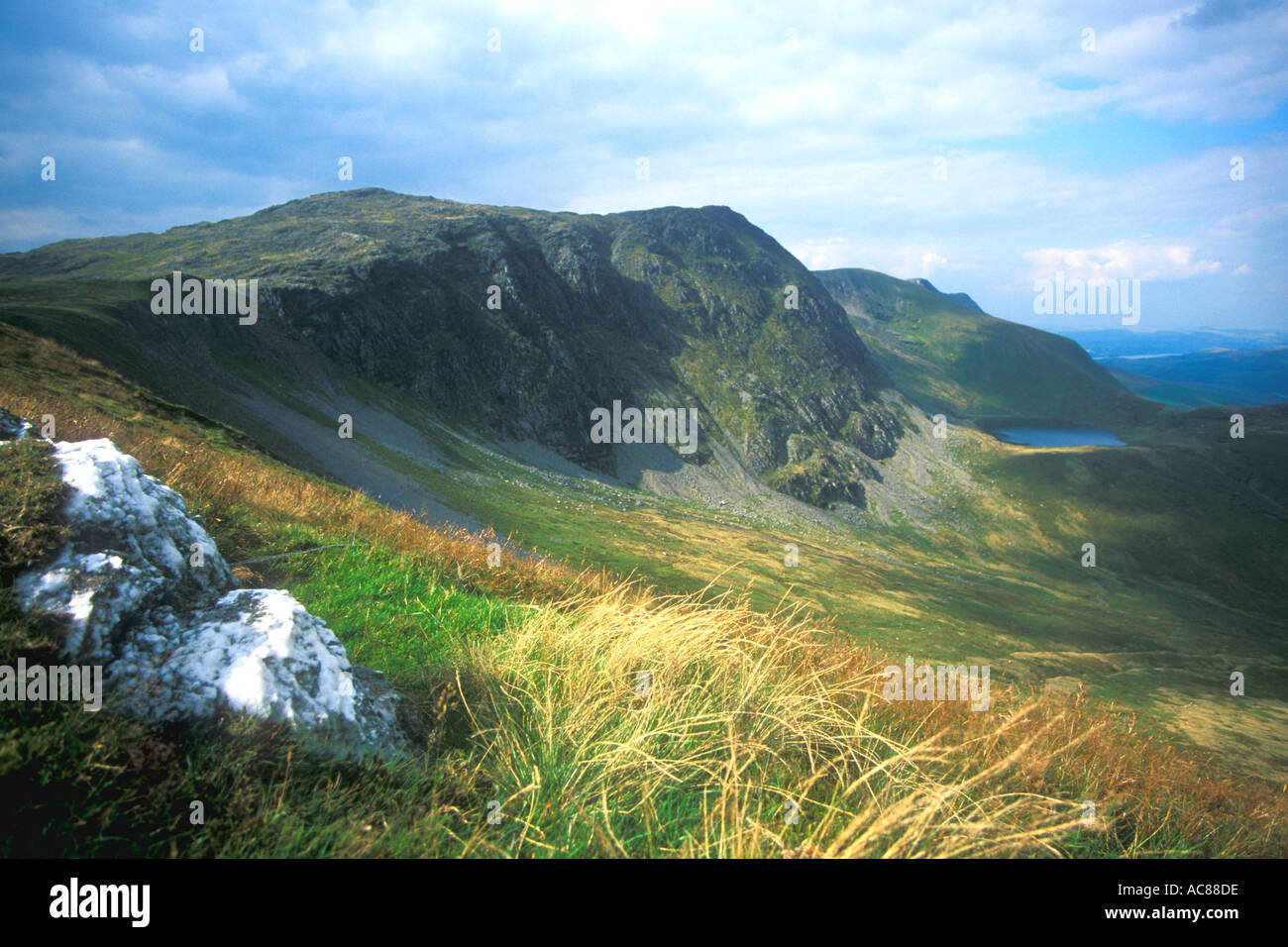 Aran Fawddwy Craiglyn Dyfi Mountains Lake Gwynedd Mid Wales Cymru Great ...
