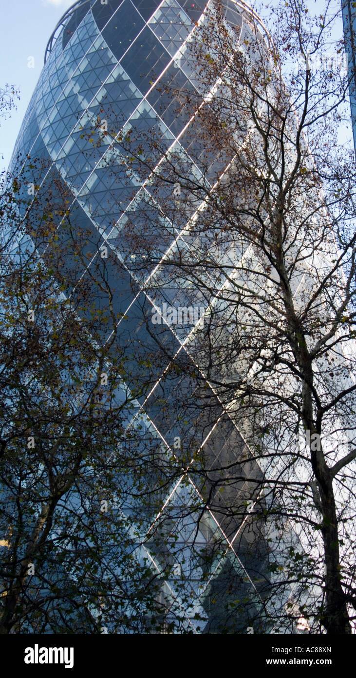 Swiss Re Gherkin London UK Stock Photo - Alamy