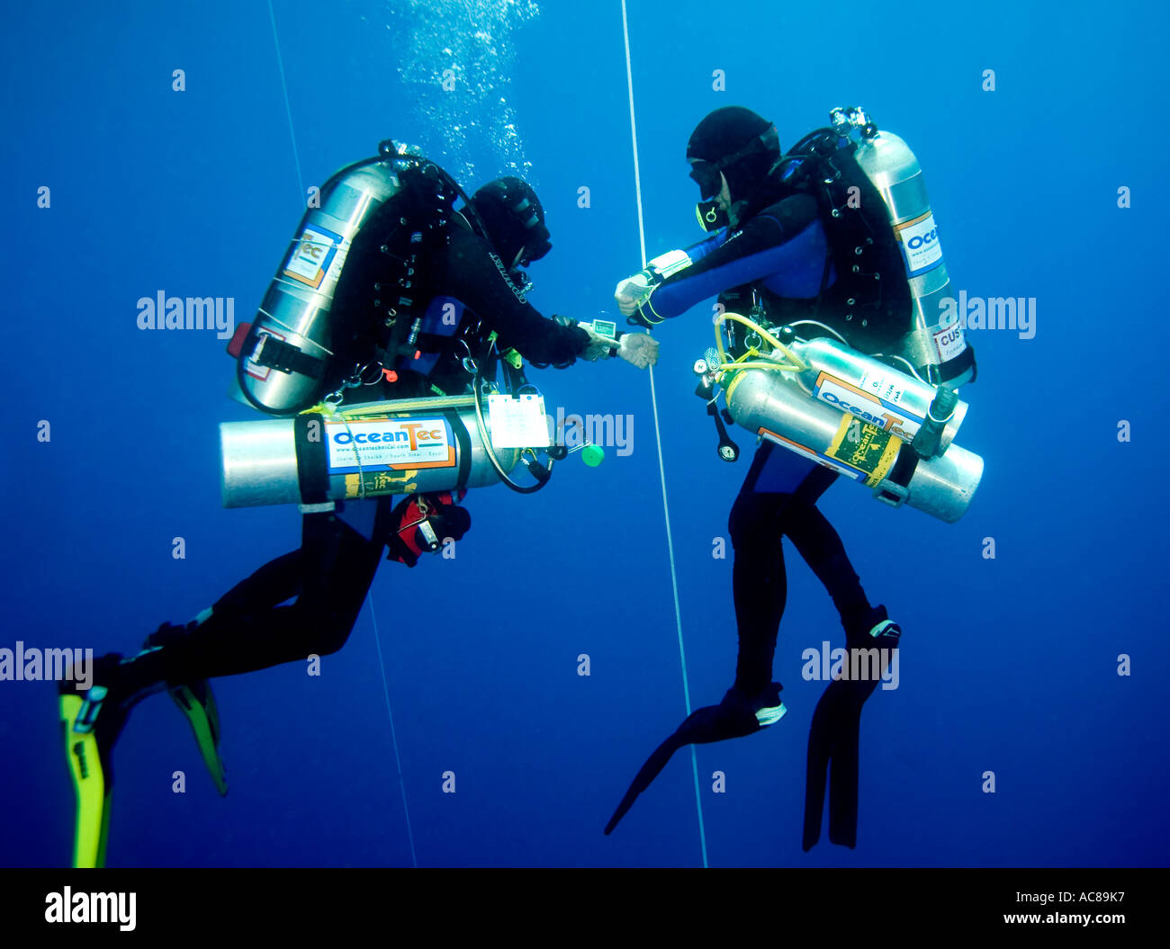 Safety Divers support Carlos Coste on a World record attempt in the Red ...