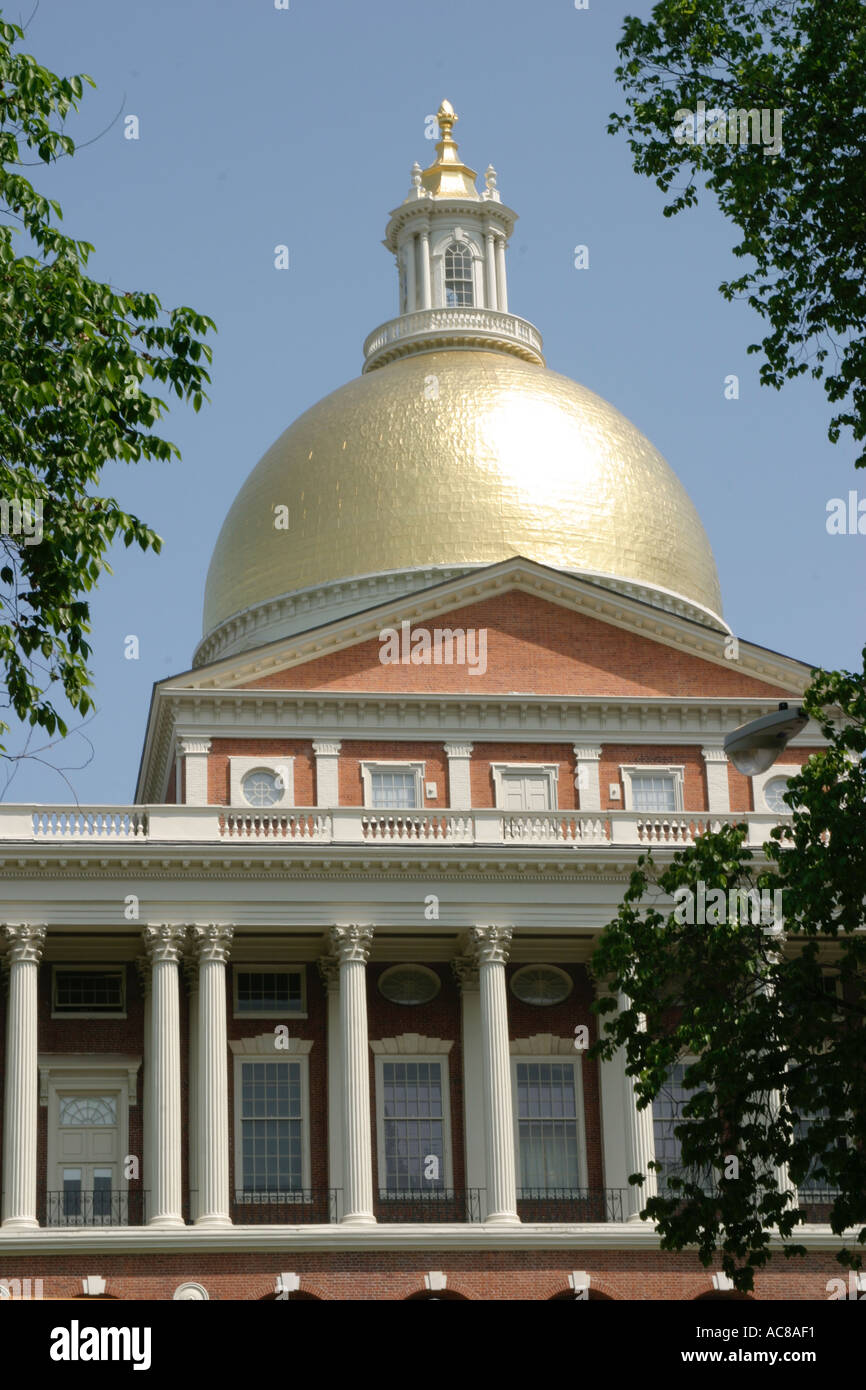 Massachusetts State House Stock Photo - Alamy
