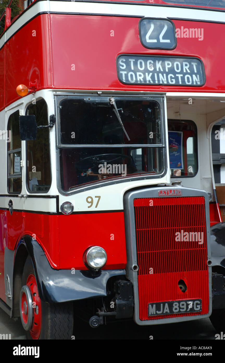 1960's English double-decker bus, Stockport, Manchester Stock Photo - Alamy
