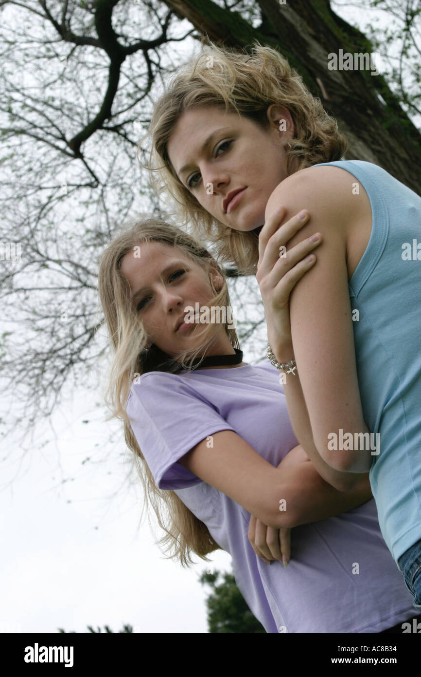 Models on Golf Course Stock Photo - Alamy