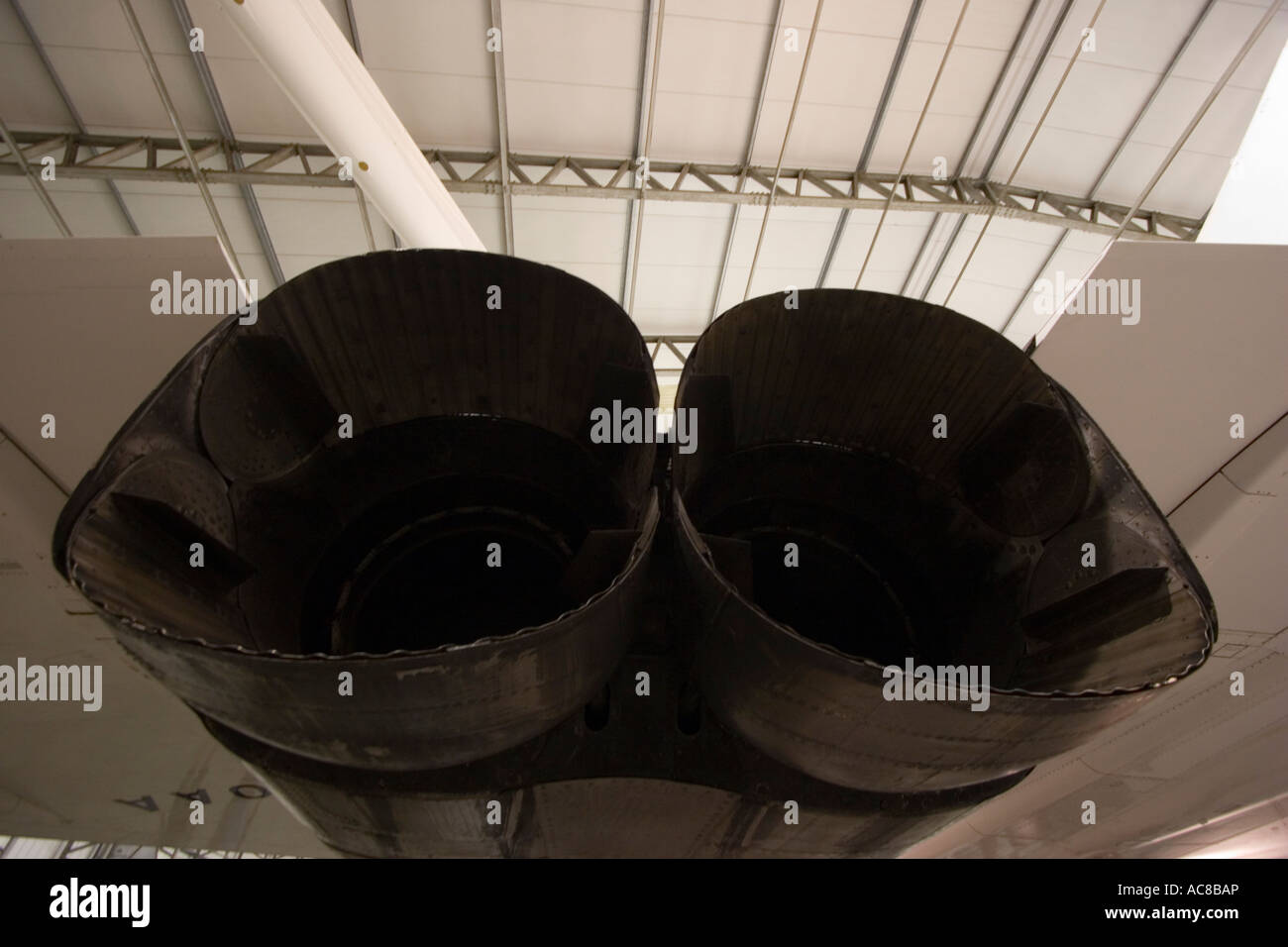Detail of Concorde jet exhaust at Concorde display at East Fortune ...