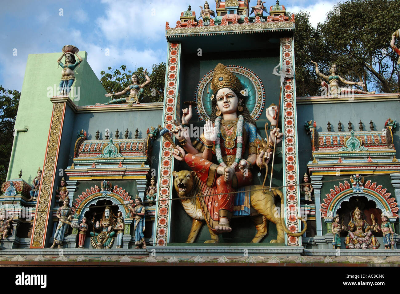 Carving on temple durga temple hi-res stock photography and images - Alamy