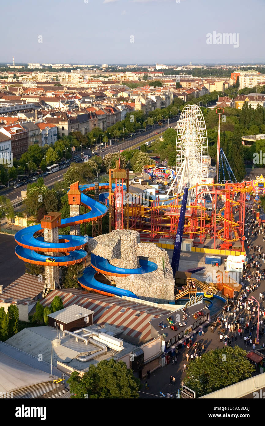 Vienna Austria Prater view from Big Wheel Stock Photo - Alamy
