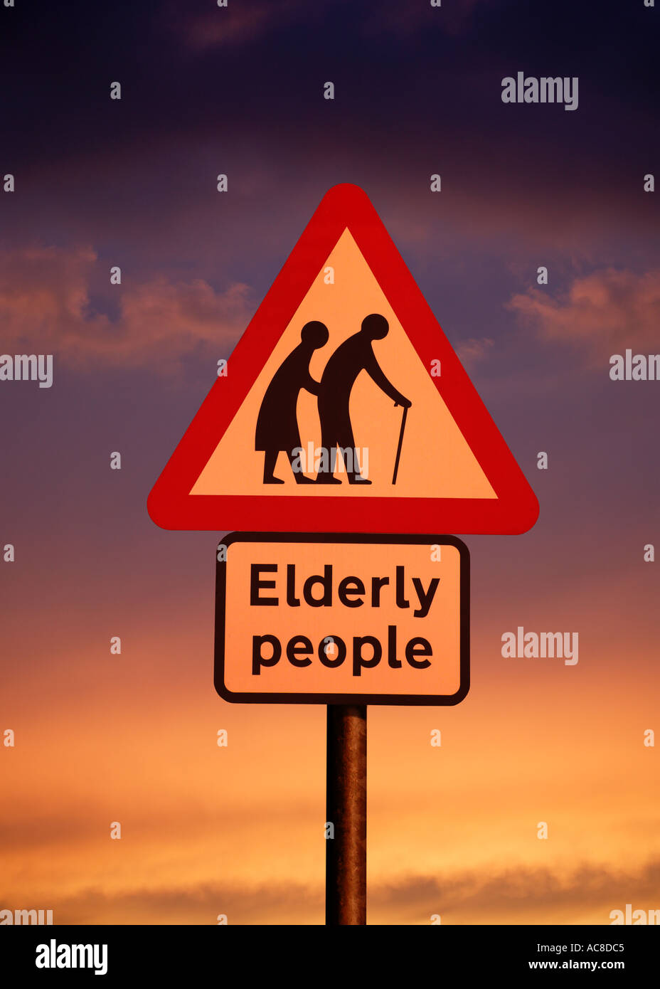 Elderly Crossing Sign Stock Photos & Elderly Crossing Sign Stock Images ...