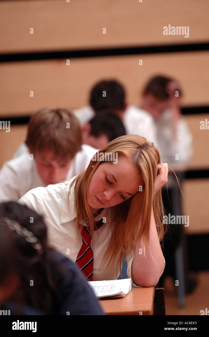 Gcse exam paper uk hi-res stock photography and images - Alamy