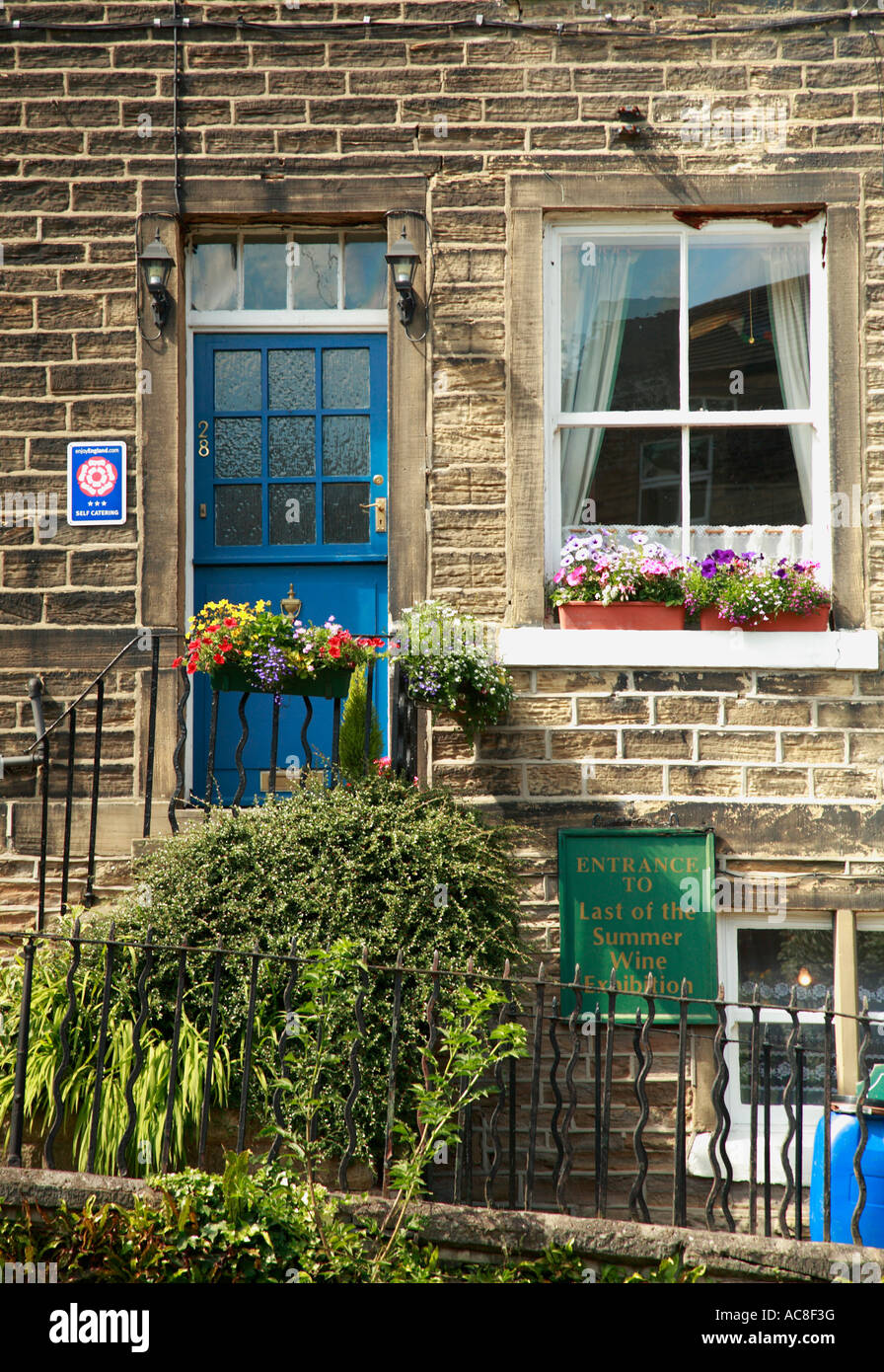 Norah Batty's home, Holmfirth, West Yorkshire, England, UK Stock Photo ...