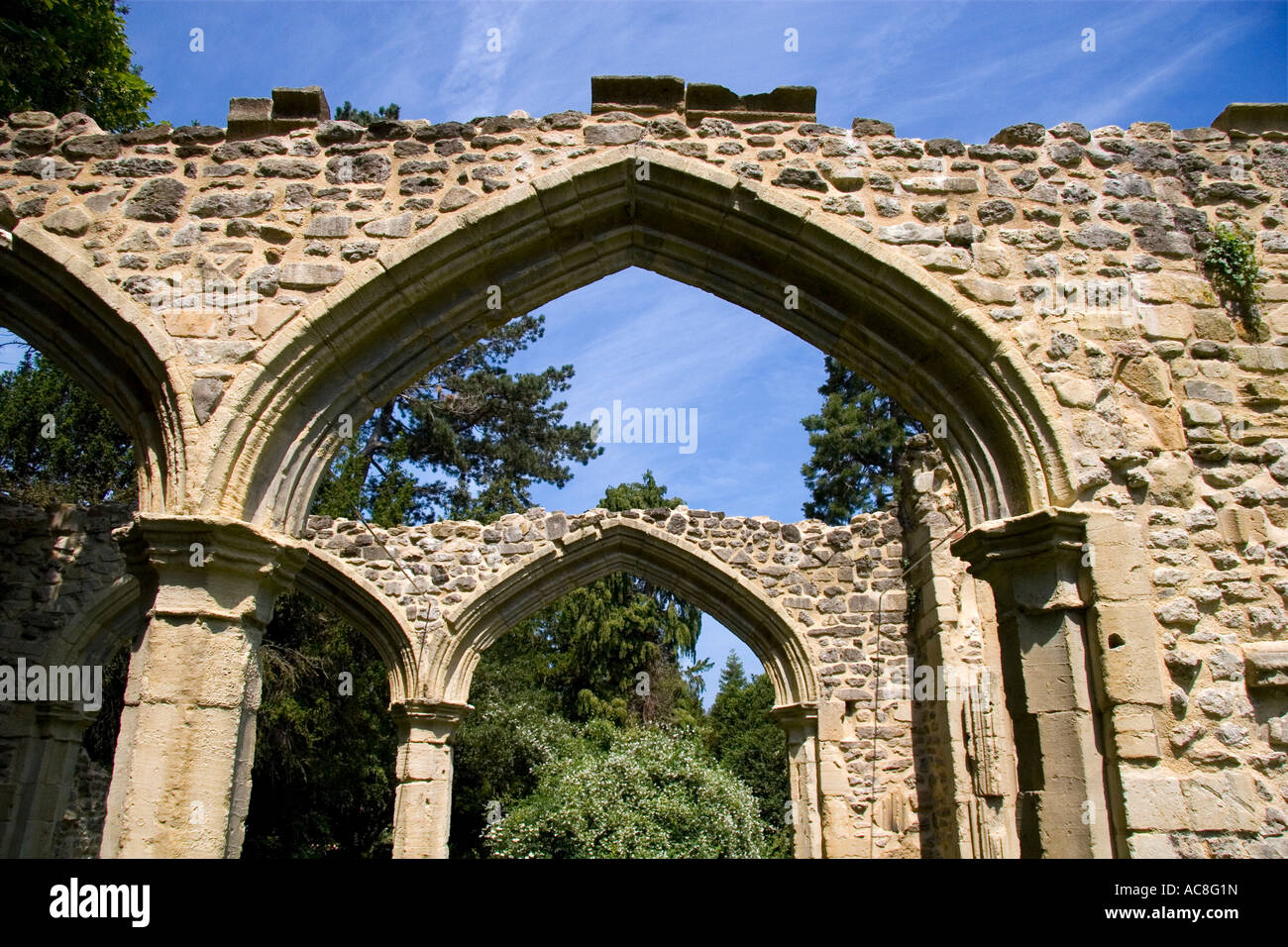 Fake ruins of Abingdon Abbey Stock Photo - Alamy