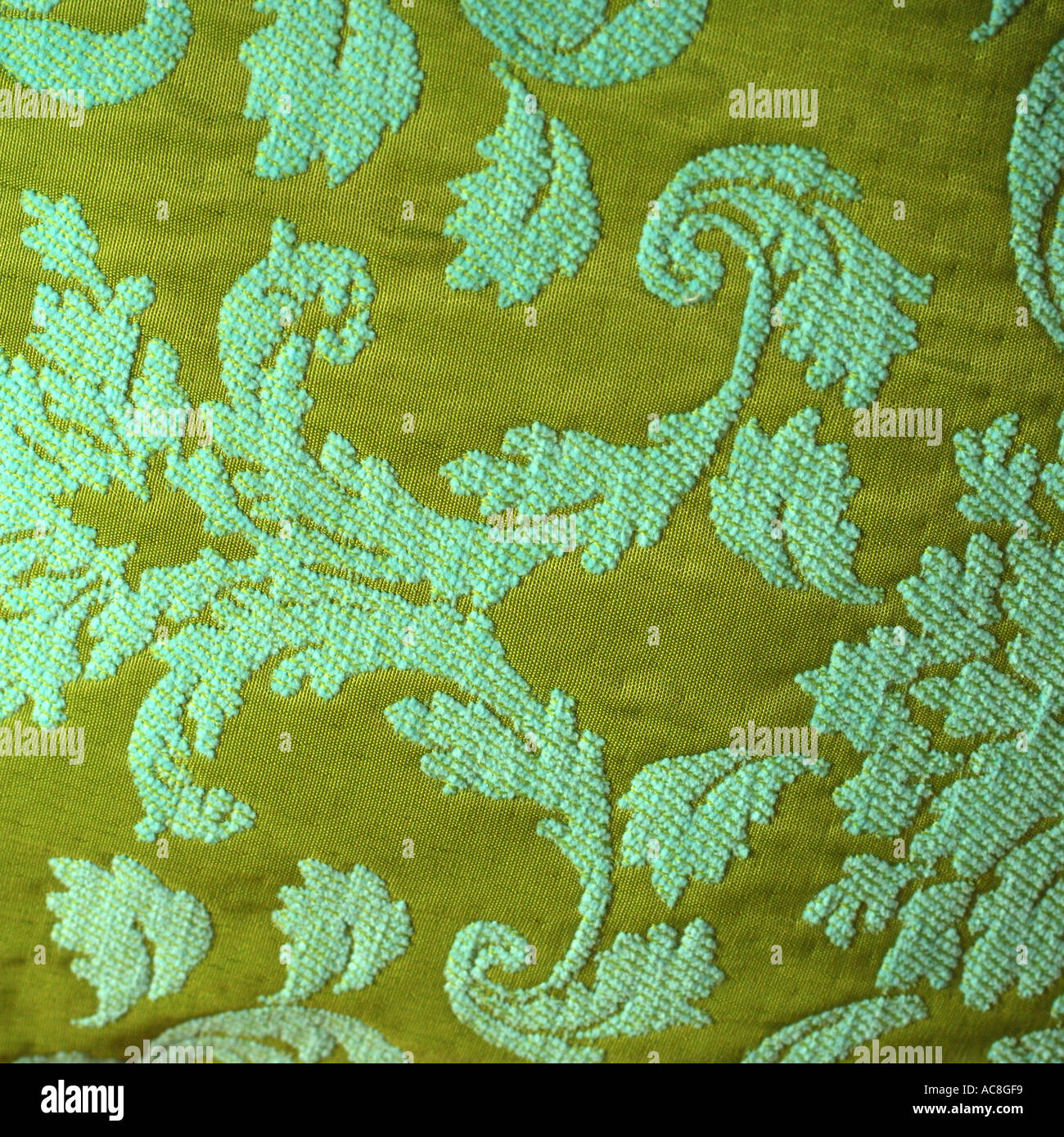 Green Floral Textiles Stock Photo - Alamy