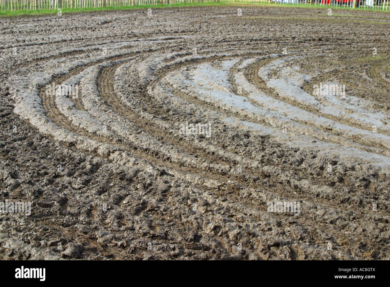 Muddy car tracks in car Stock Photo - Alamy
