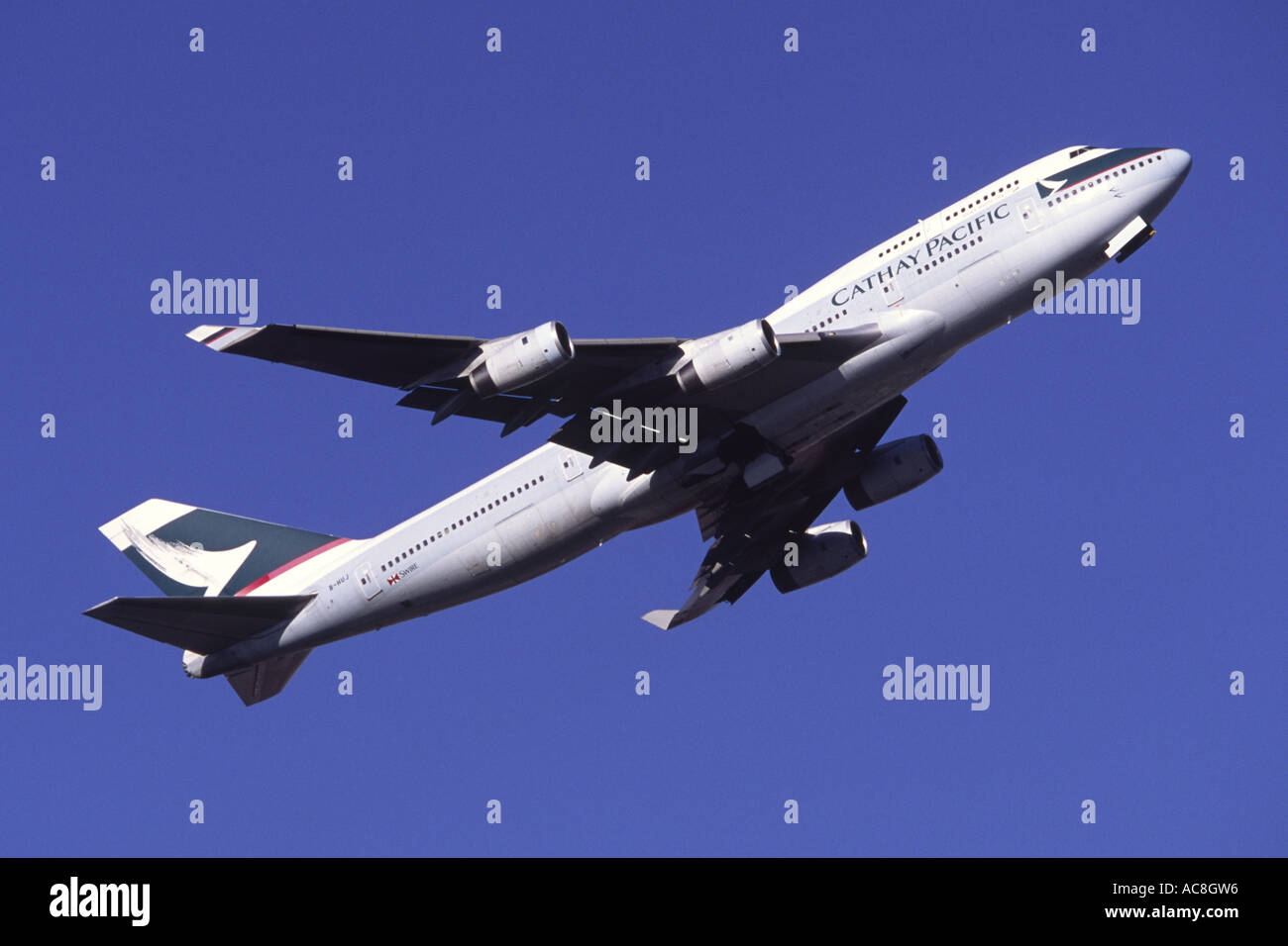 Boeing 747 400 operated by Cathay Pacific Stock Photo - Alamy