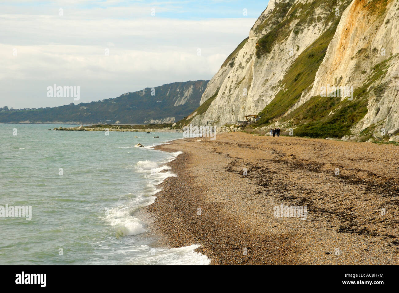 A view of the Lydden Spout from Samphire Hoe Dover Kent England Stock ...