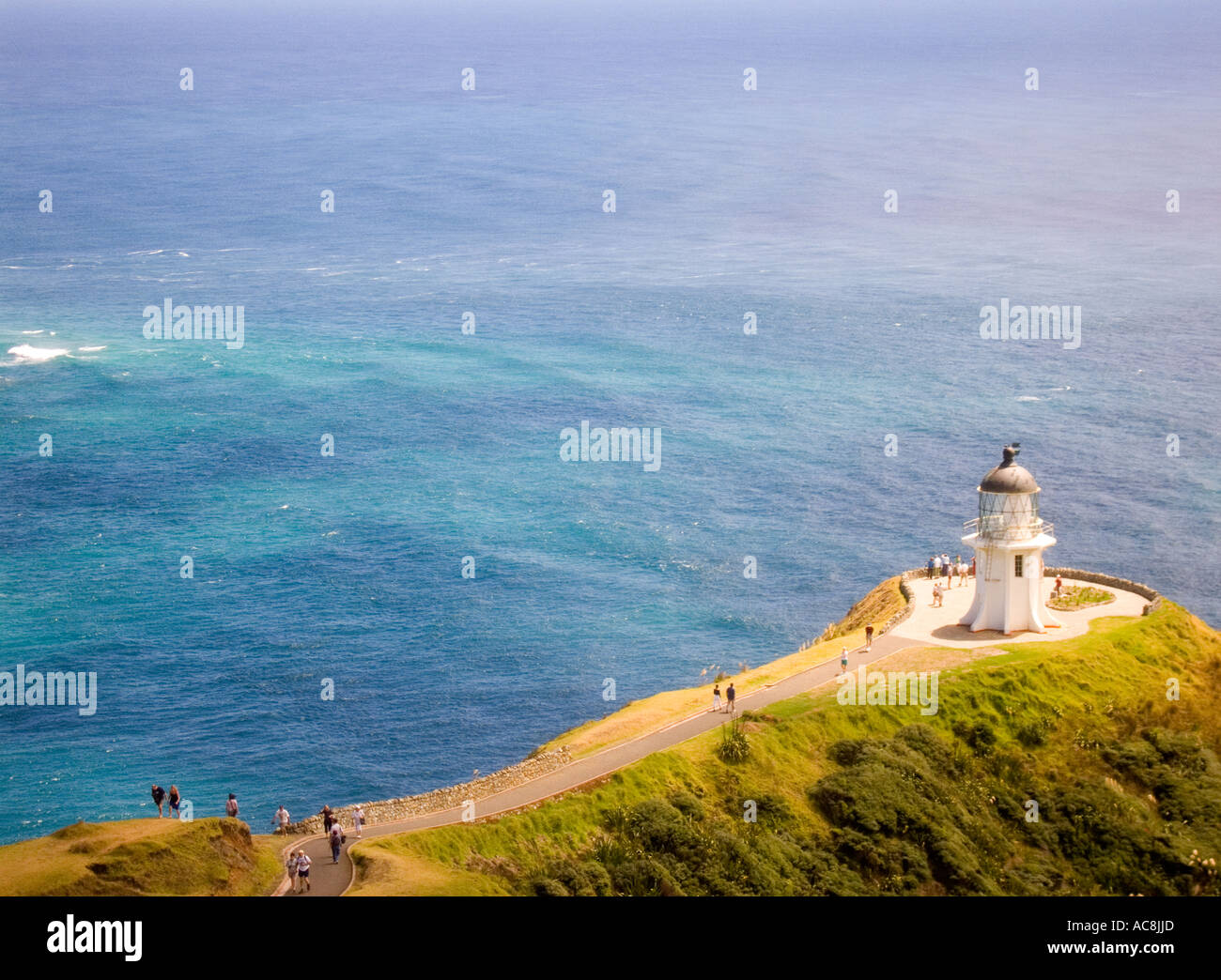 new zealand cape reinga lighthouse Stock Photo - Alamy