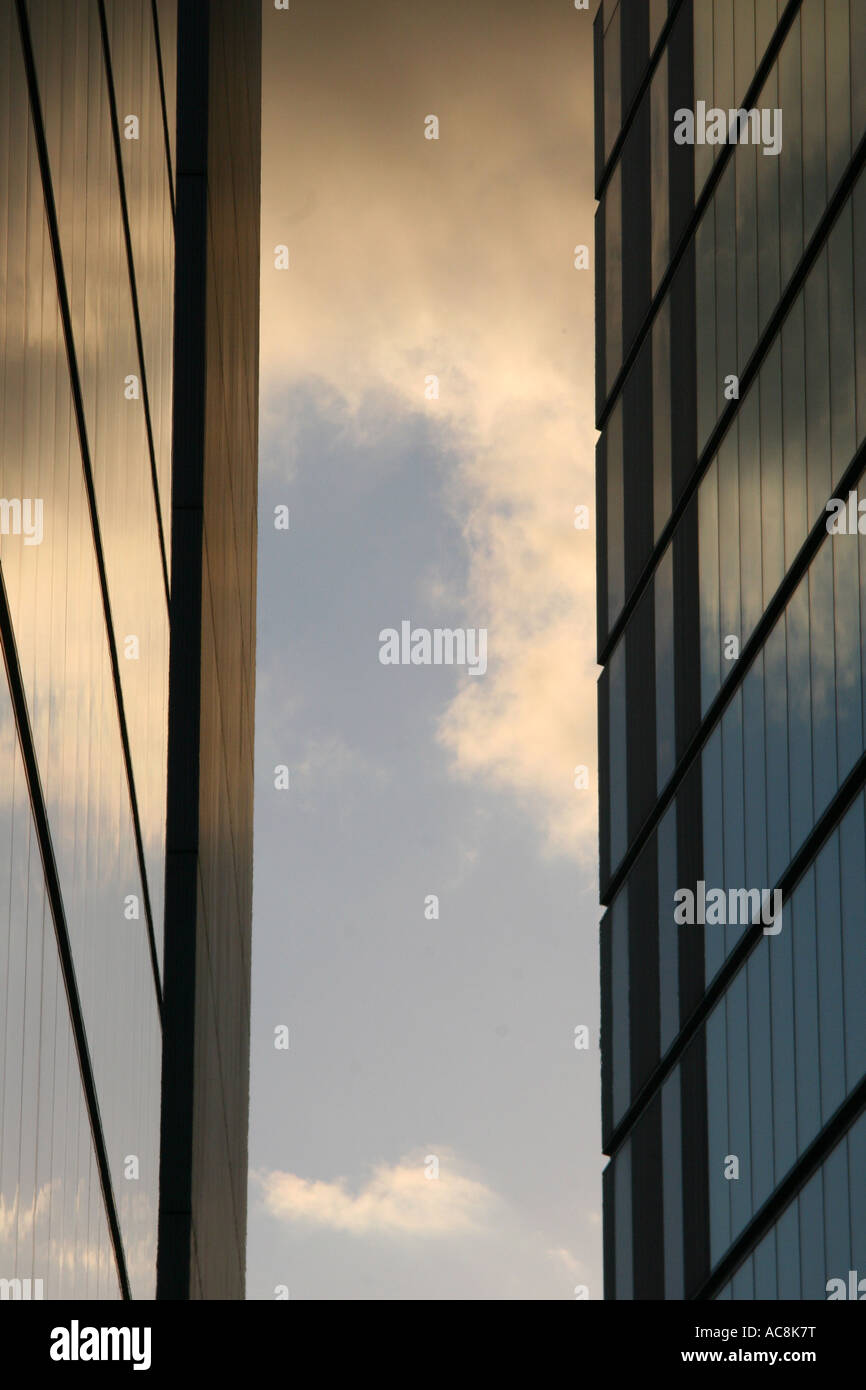 Gab between two buildings Stock Photo - Alamy