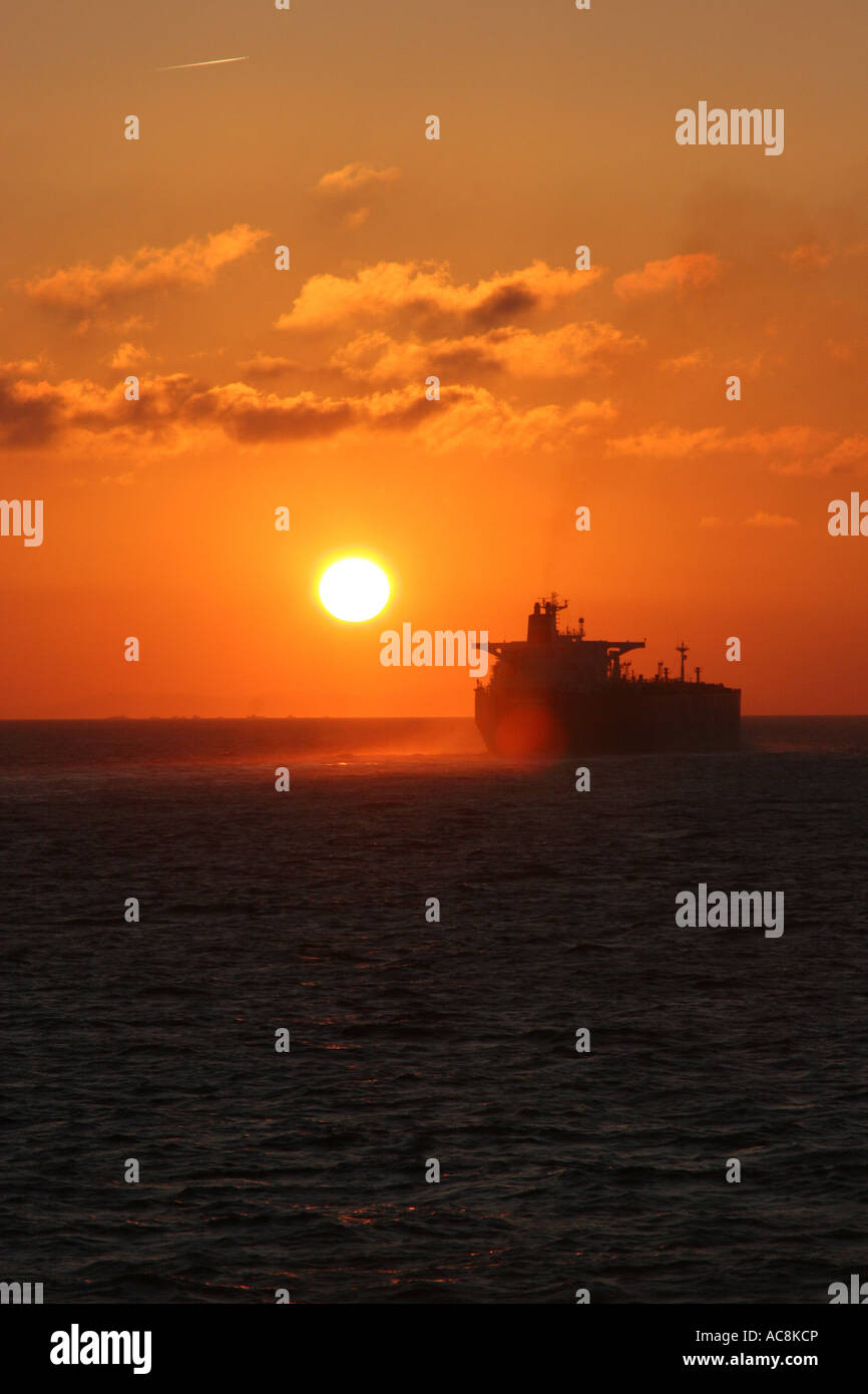 Sun and ship Stock Photo - Alamy