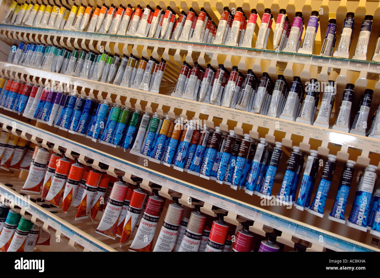 Paint tubes art paint Stock Photo - Alamy