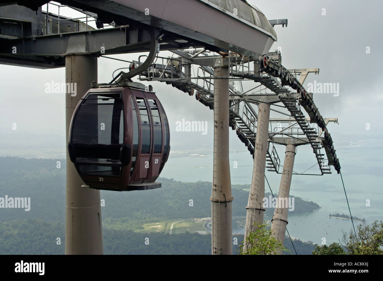 Supporting structure for cable cars in Geopark Langkawi Island Malaysia ...