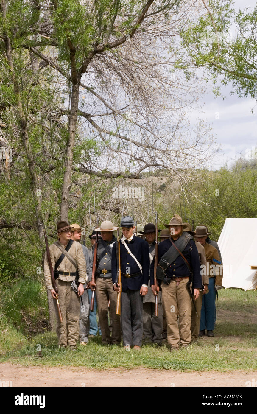 Civil War reenactment battles of Glorieta Pass and Apache Canyon in New ...