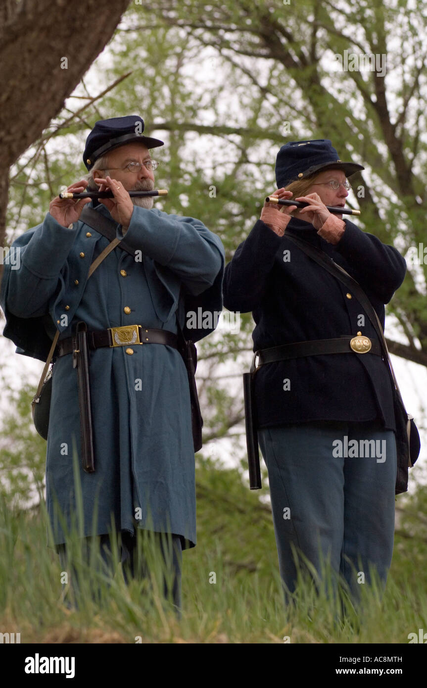 Civil War reenactment battles of Glorieta Pass and Apache Canyon in New ...