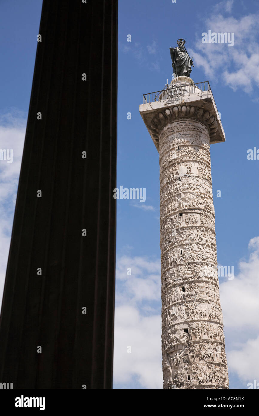 Colonna at Piazza Colonna Rome Italy Stock Photo - Alamy