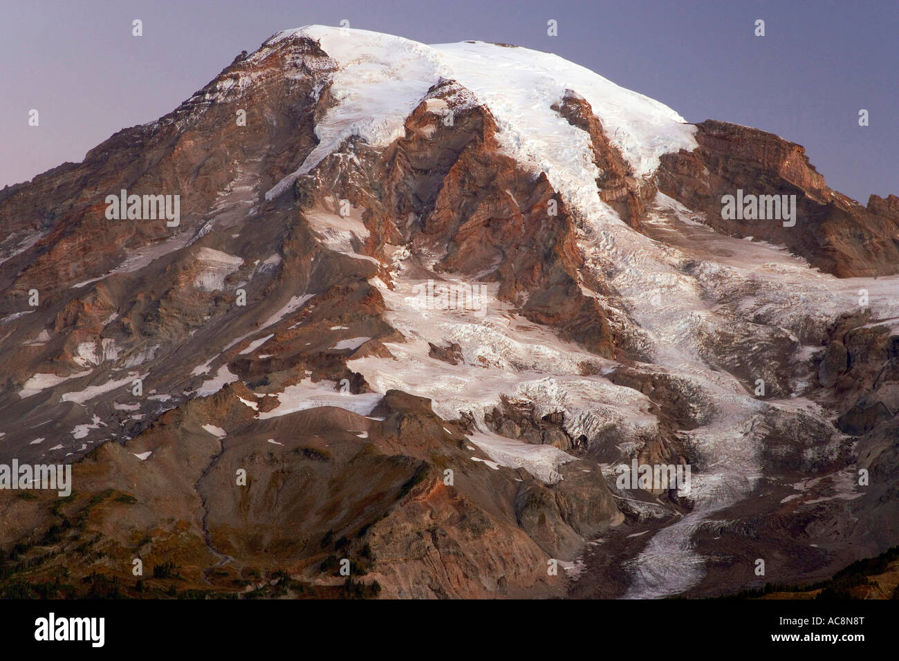 Snow on a mountain, Mount Rainier, Mount Rainier National Park ...