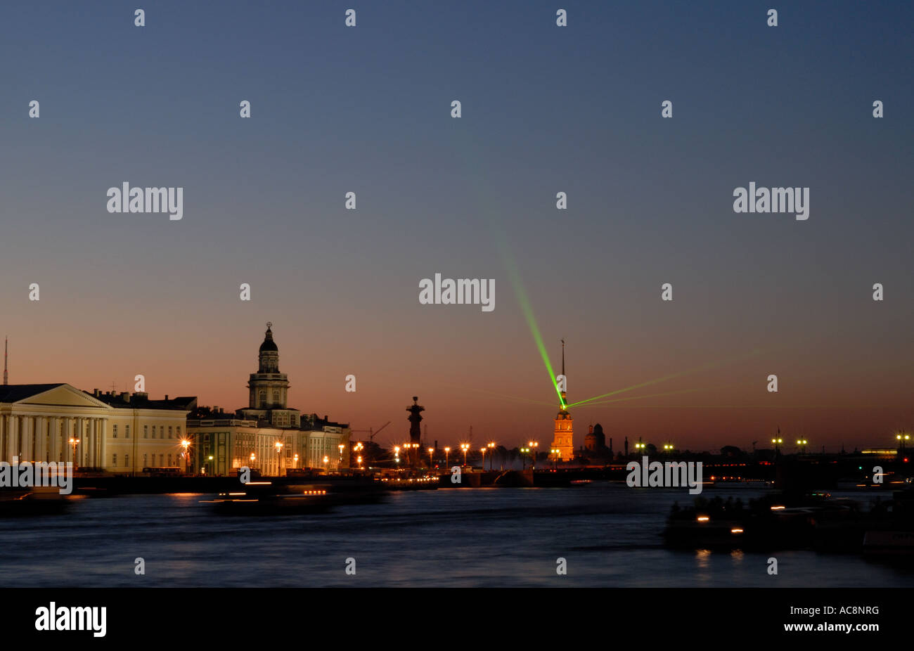 St Petersburg skyline during White Nights Stock Photo - Alamy