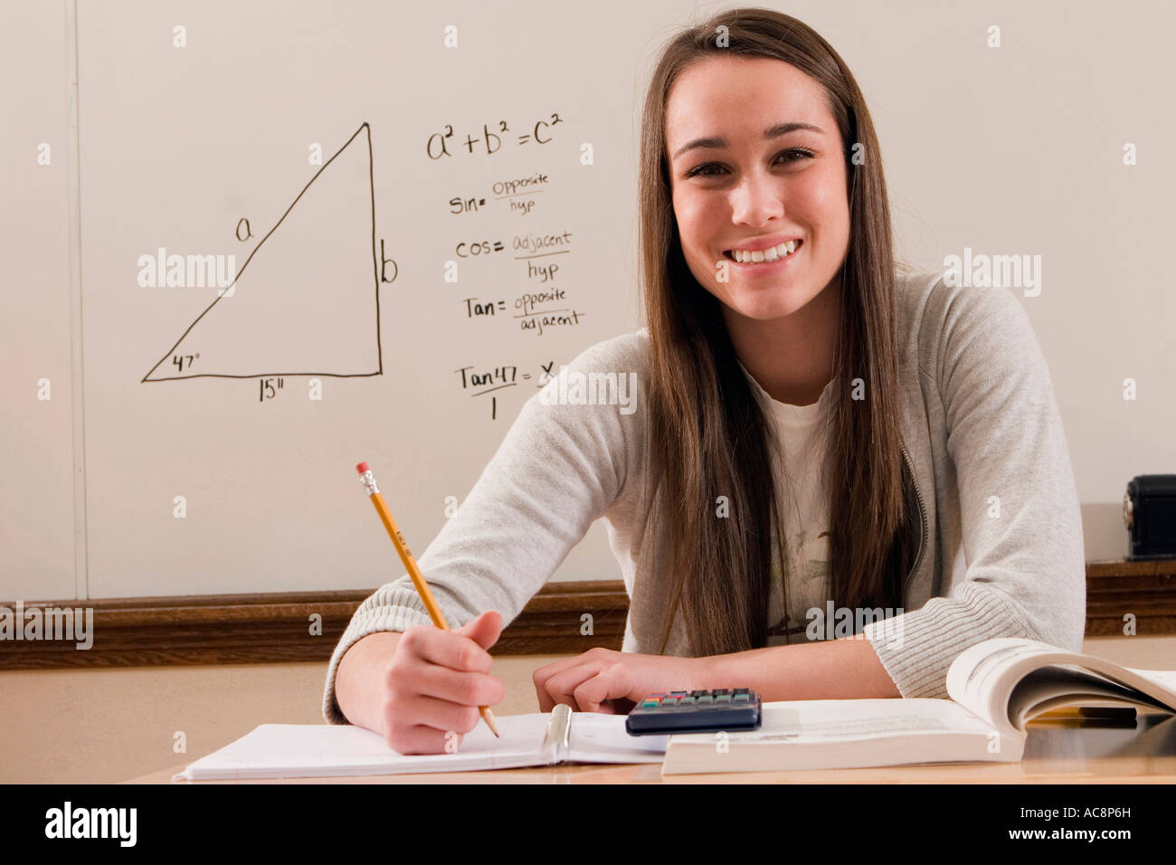 Portrait of a student smiling Stock Photo - Alamy