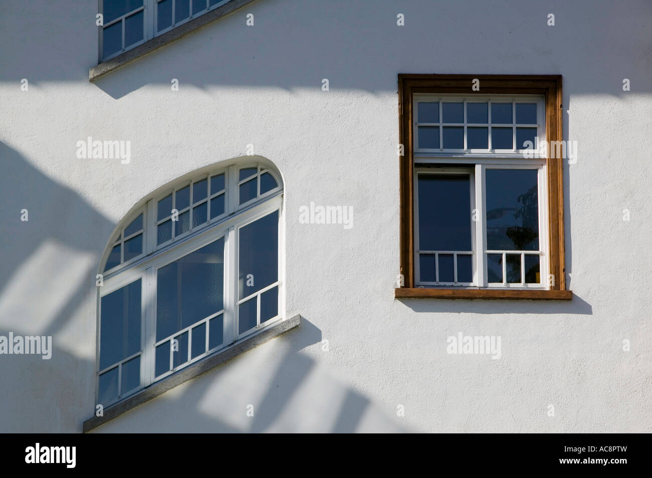 sloping windows in a hotel in Flims, Switzerland Stock Photo - Alamy