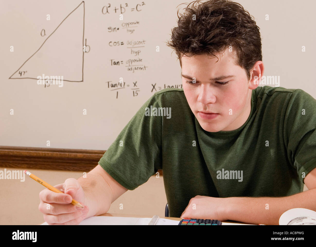 Close-up of a student thinking Stock Photo - Alamy
