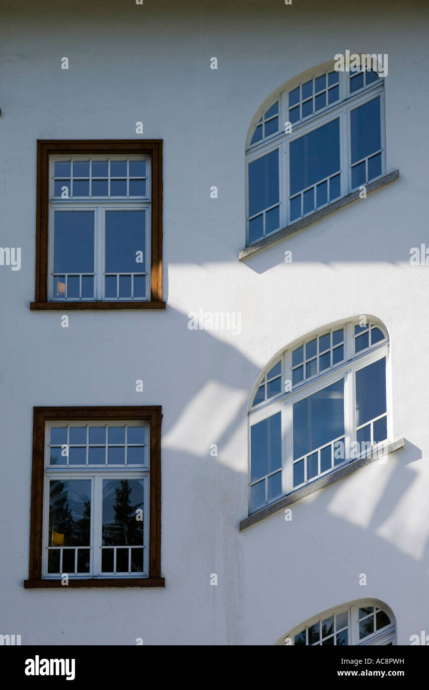 sloping windows in a hotel in Flims, Switzerland Stock Photo - Alamy