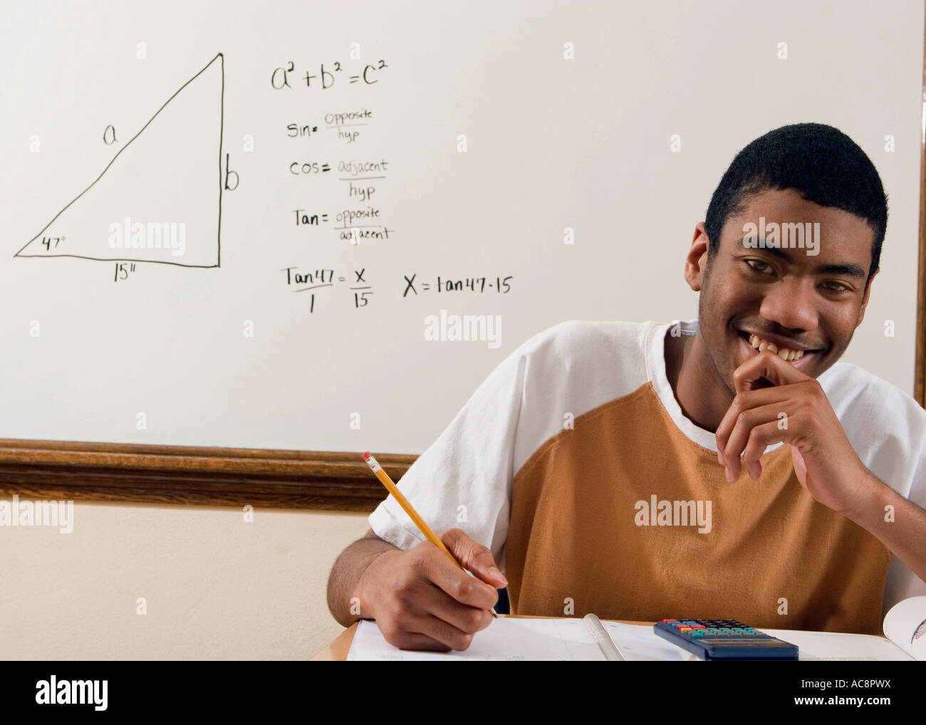 Portrait of a student smiling Stock Photo - Alamy