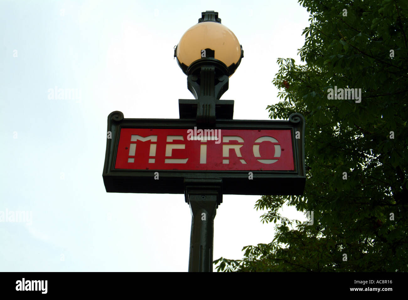 metro sign in Paris underground commuter train Stock Photo - Alamy