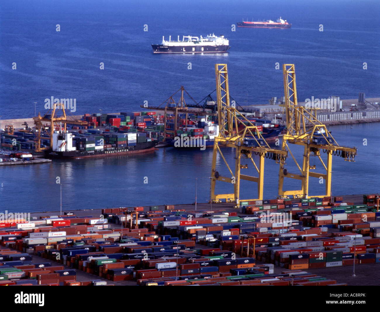 Port of Barcelona Stock Photo - Alamy