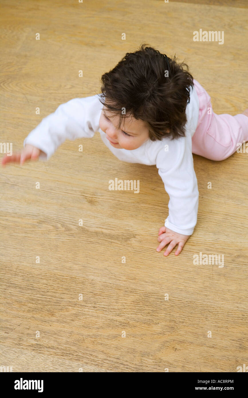 Adorable baby girl learning hi-res stock photography and images - Alamy