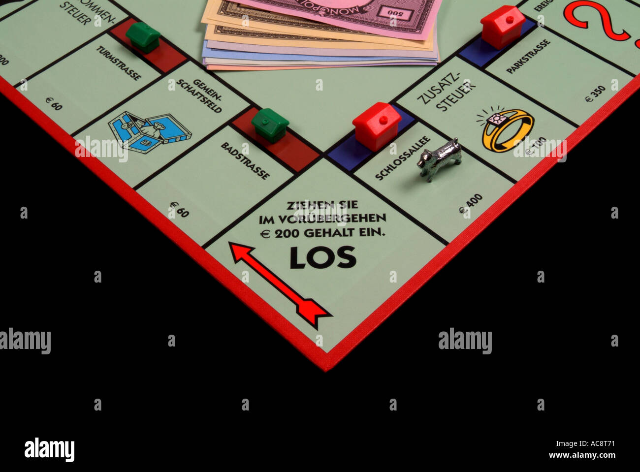 Monopoly Board German Stock Photo - Alamy