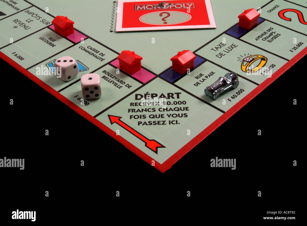 Monopoly Board French Stock Photo - Alamy