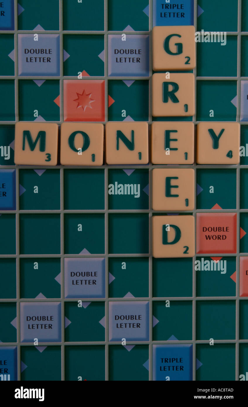 Money and Greed Stock Photo - Alamy