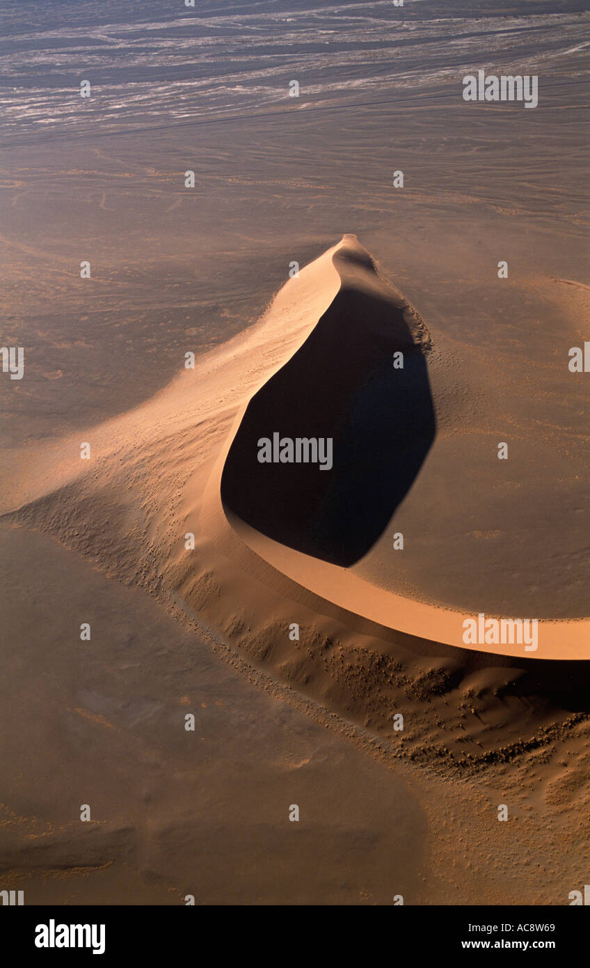 Graphic art of the sand Aerial photograph of the Namib Desert Stock ...