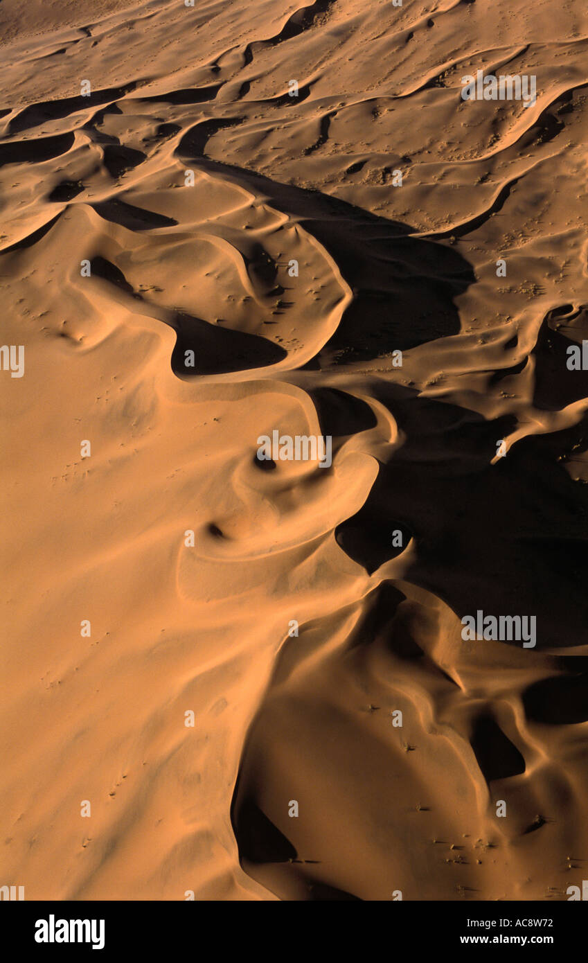 Graphic art of the sand Aerial photograph of the Namib Desert Stock ...