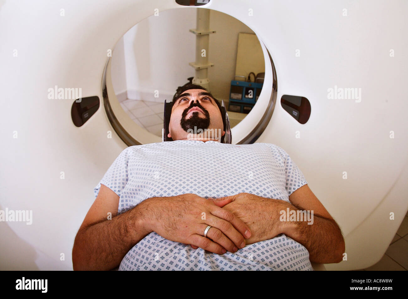 Patient getting an MRI scan Stock Photo - Alamy