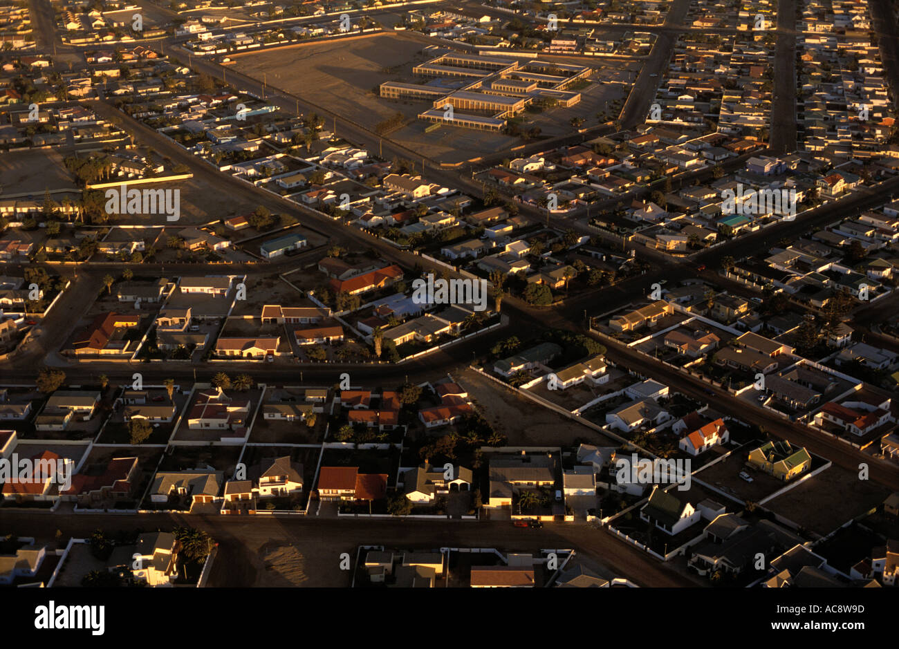 Aerial photograph of the town of Swakopmund Namibia Stock Photo - Alamy