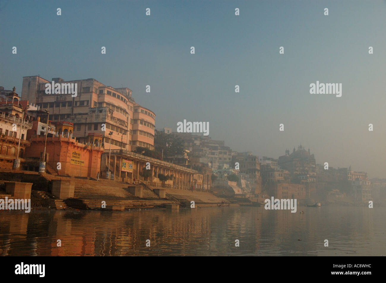 Sun rising on ganges river varanasi hi-res stock photography and images ...