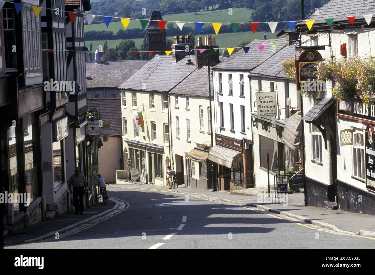 Ruthin Town Centre Denbighshire Clwyd Wales UK 11032SB Stock Photo - Alamy